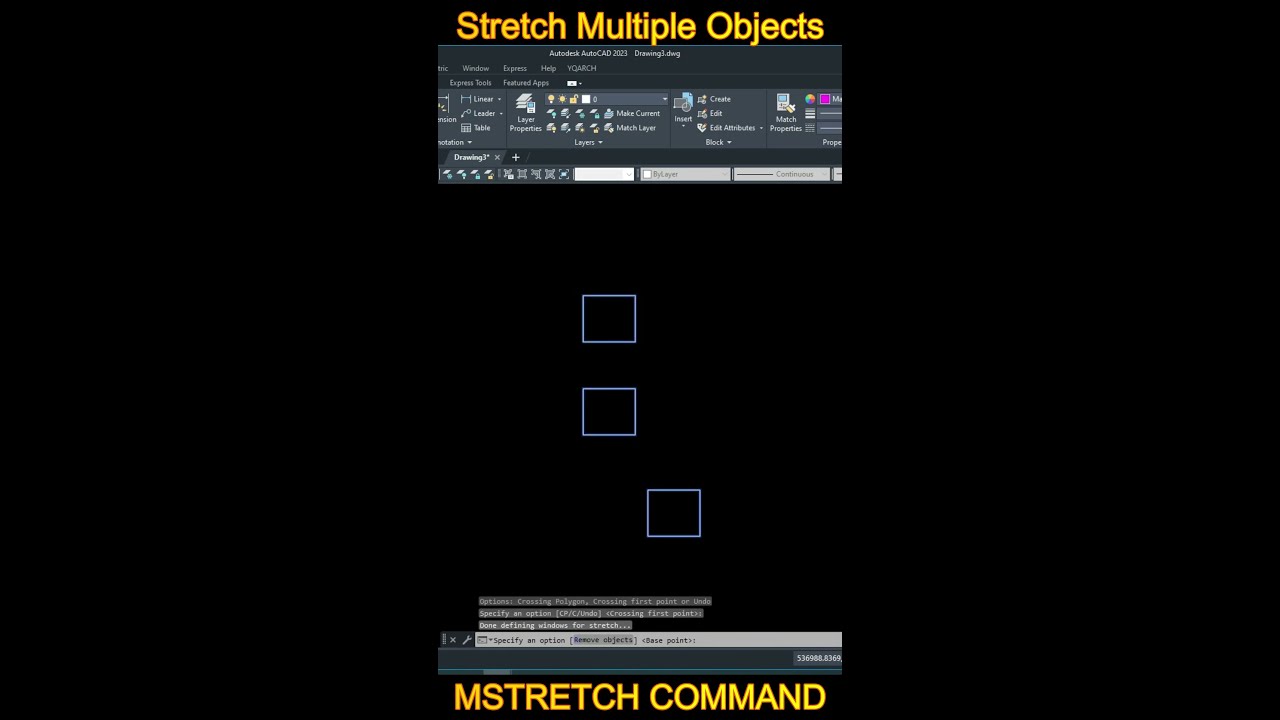 How To Stretch Multiple Objects In AutoCAD YouTube How To Stretch Multiple Objects In AutoCAD YouTube