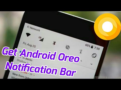 How To Change Notification Bar(Oreo) On Android - YouTube