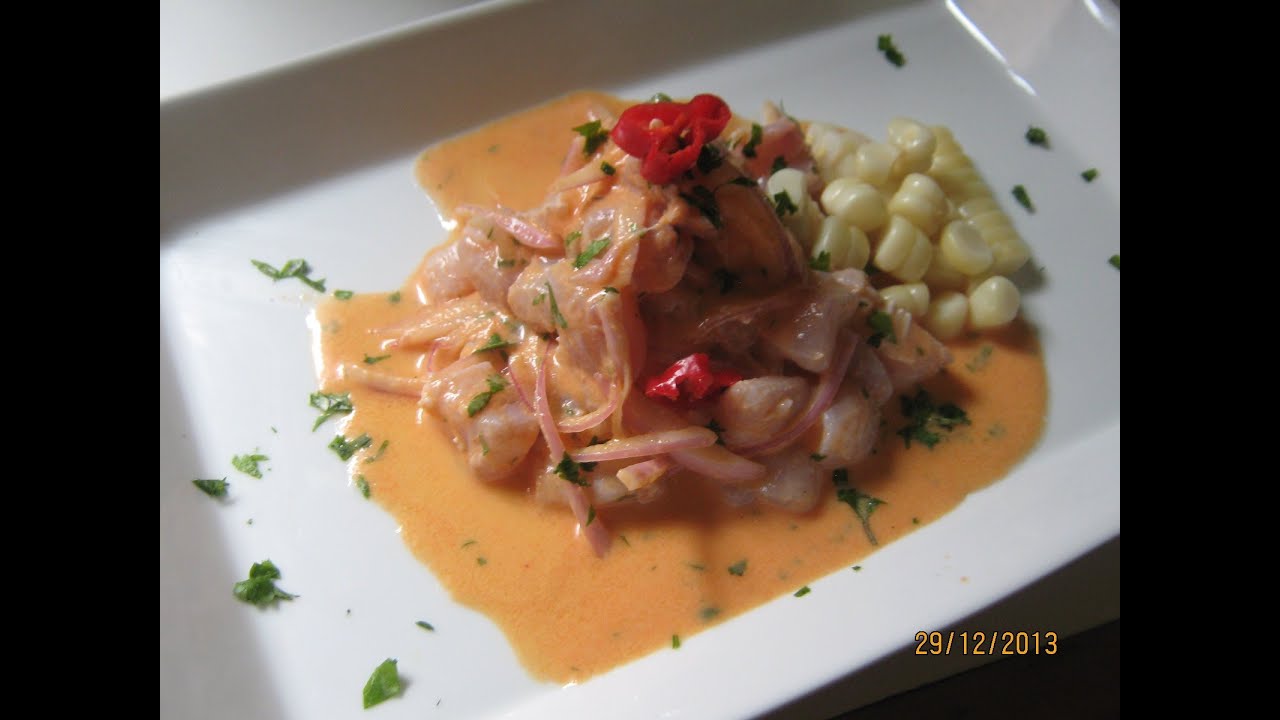 CEBICHE EN CREMA DE ROCOTO - YouTube