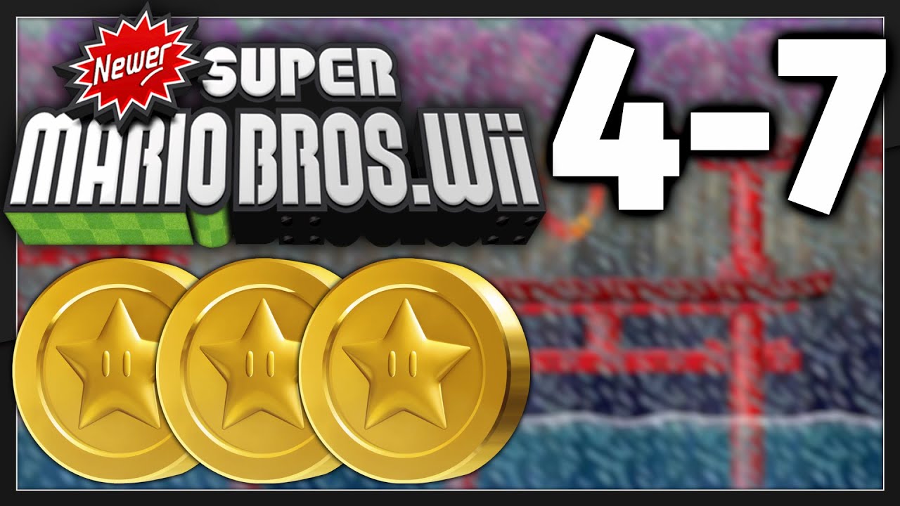Newer Super Mario Bros Wii. 4-7 ALL STAR COINS - YouTube