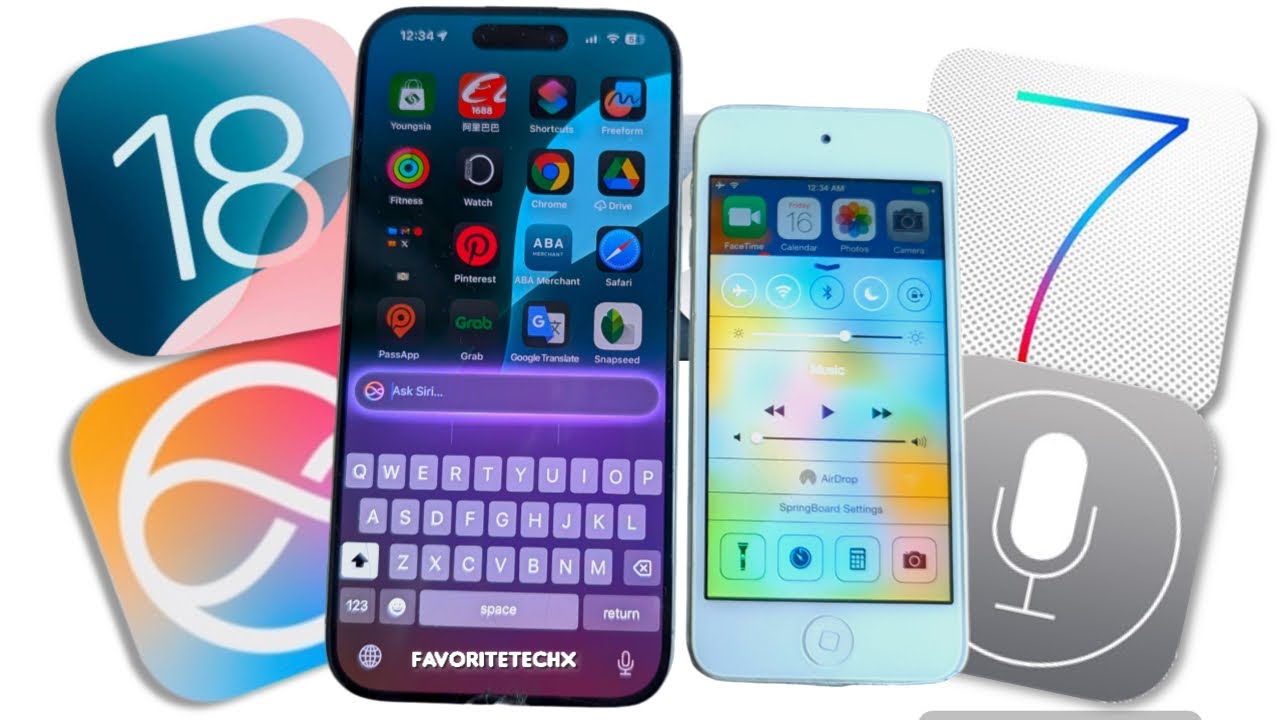 iOS 18 vs iOS 7 - YouTube