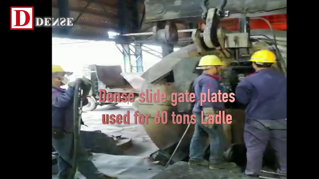 slide gate worked for 60 tons ladle - YouTube