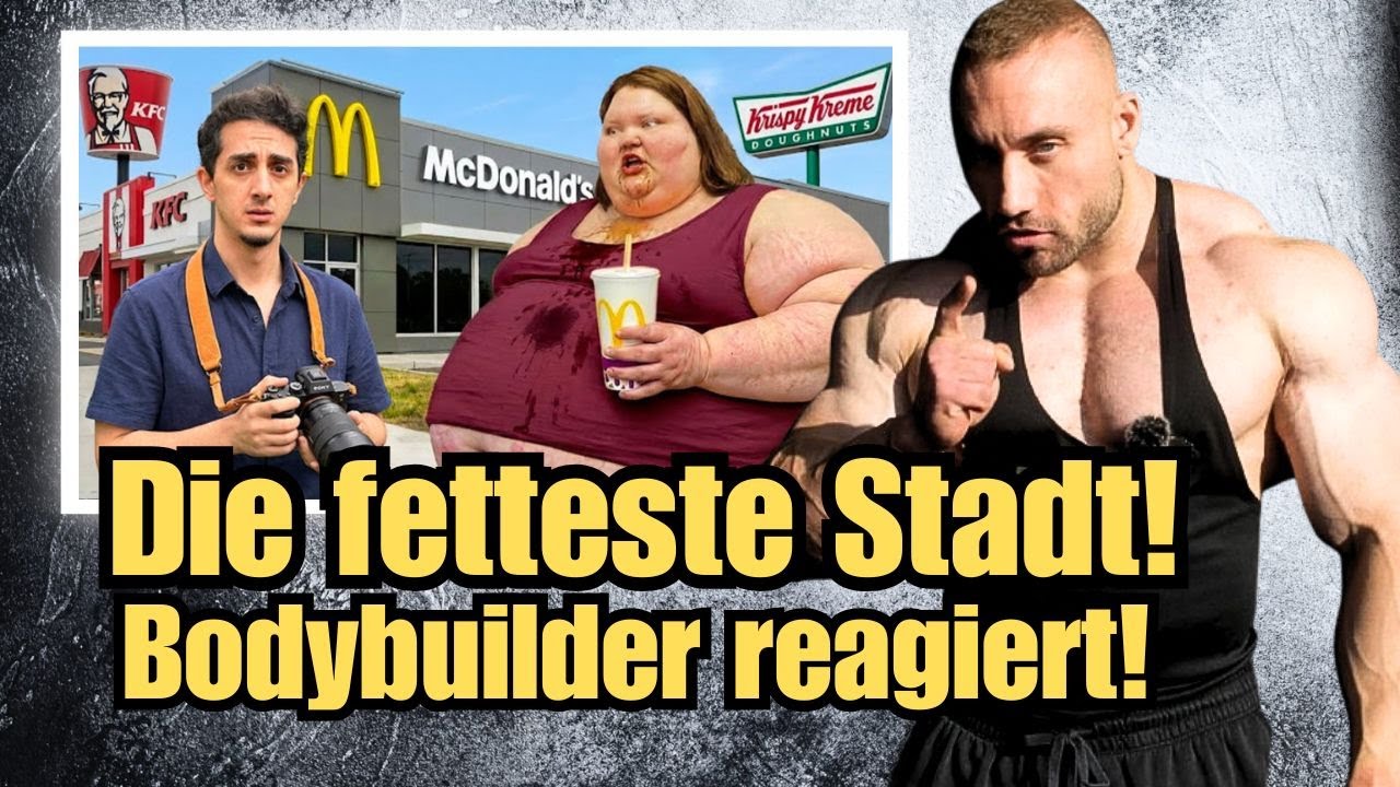 Die fetteste Stadt in Amerika! Bodybuilder reagiert! - YouTube