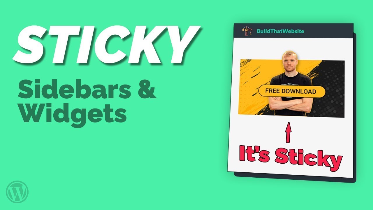 Sticky Widgets & Sidebars in WordPress (EASY) - YouTube