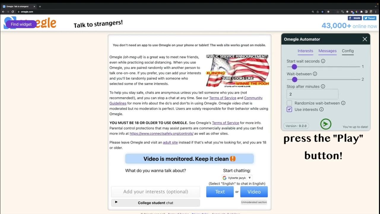Omegle Automator - YouTube