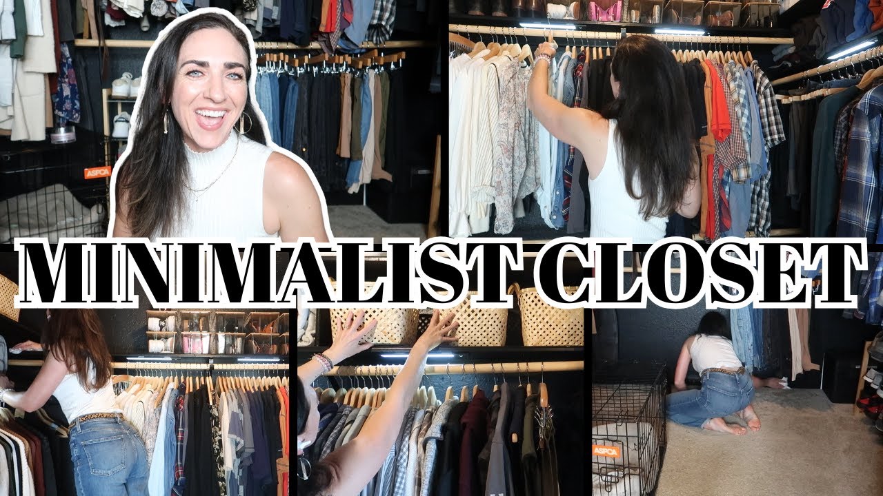 MINIMALIST CLOSET CHALLENGE 2025 | CLOSET DEEP CLEANING + DECLUTTERING ...