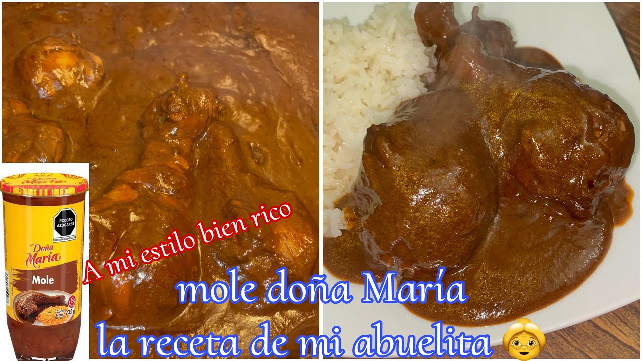 💥MOLE ROJO DOÑA MARÍA DE VASO 😱FÁCIL Y DELICIOSO - YouTube
