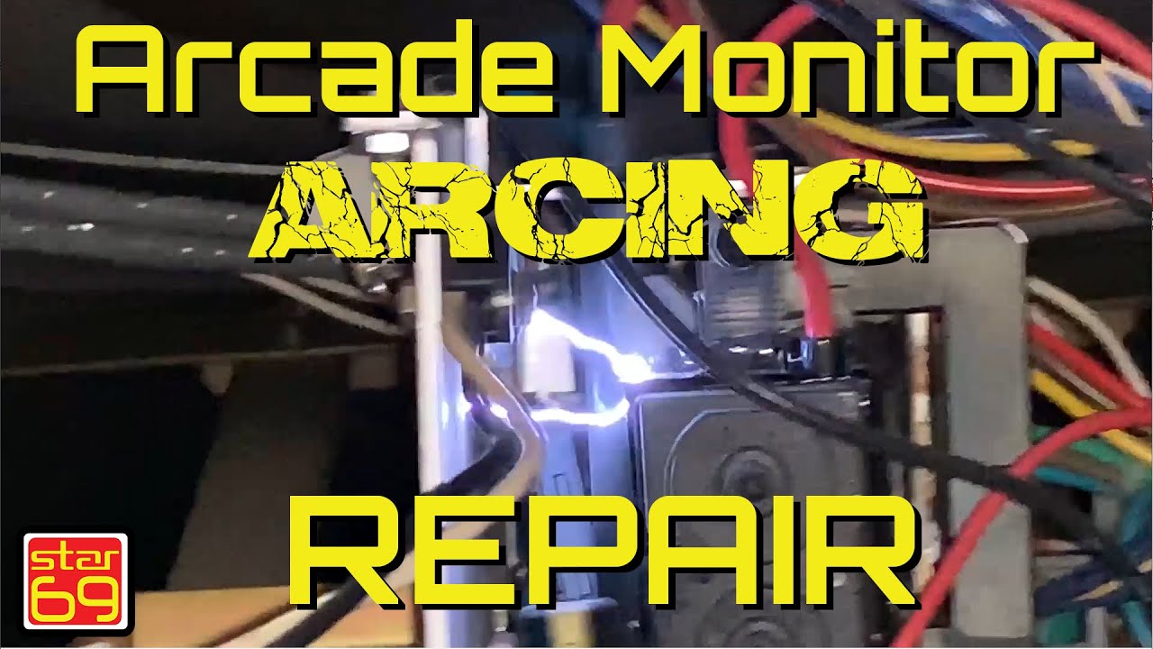 Capcom Big Blue Arcade Monitor Arcing Repair - YouTube