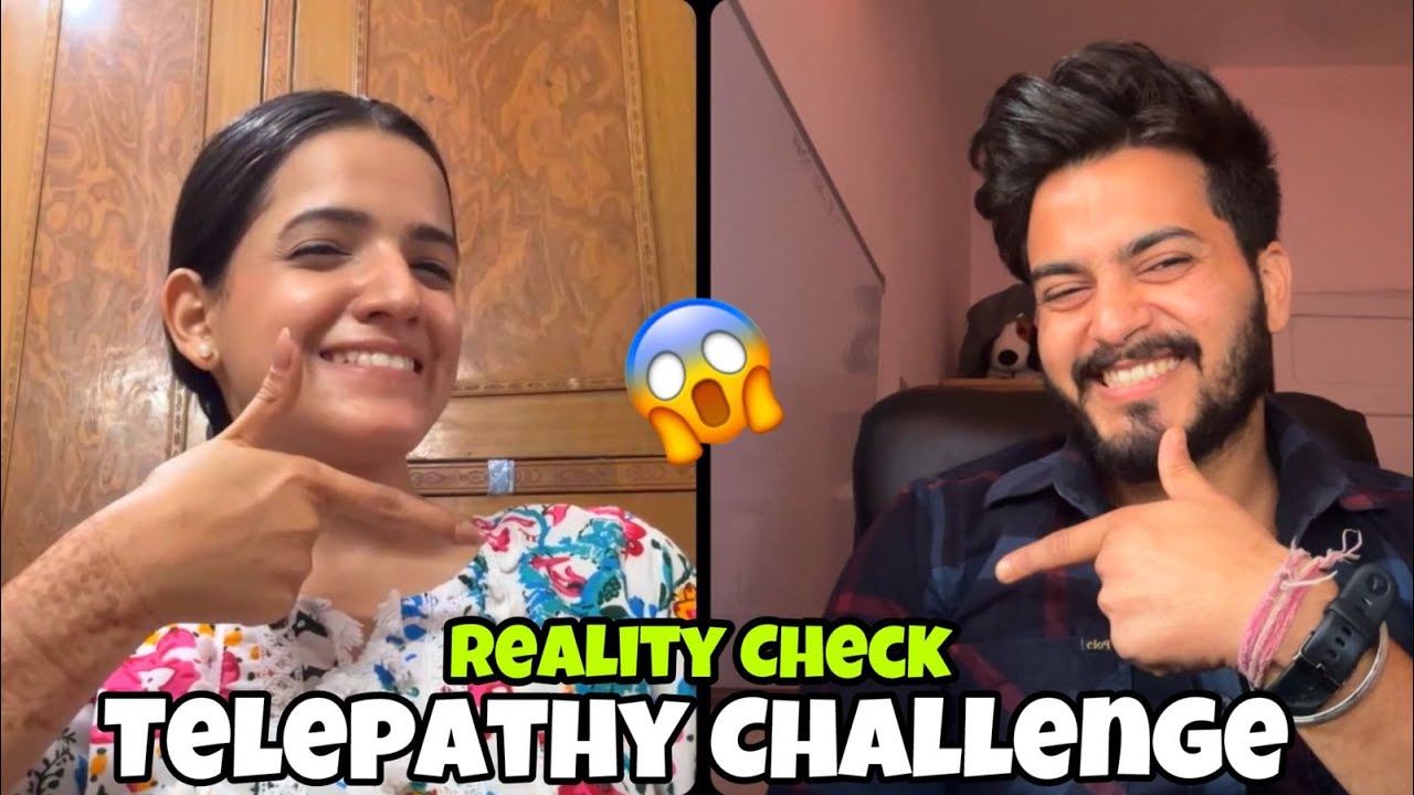 Couple Telepathy Challenge 🤣 | Are We A Ideal Match 😱? | Lets Find Out ...
