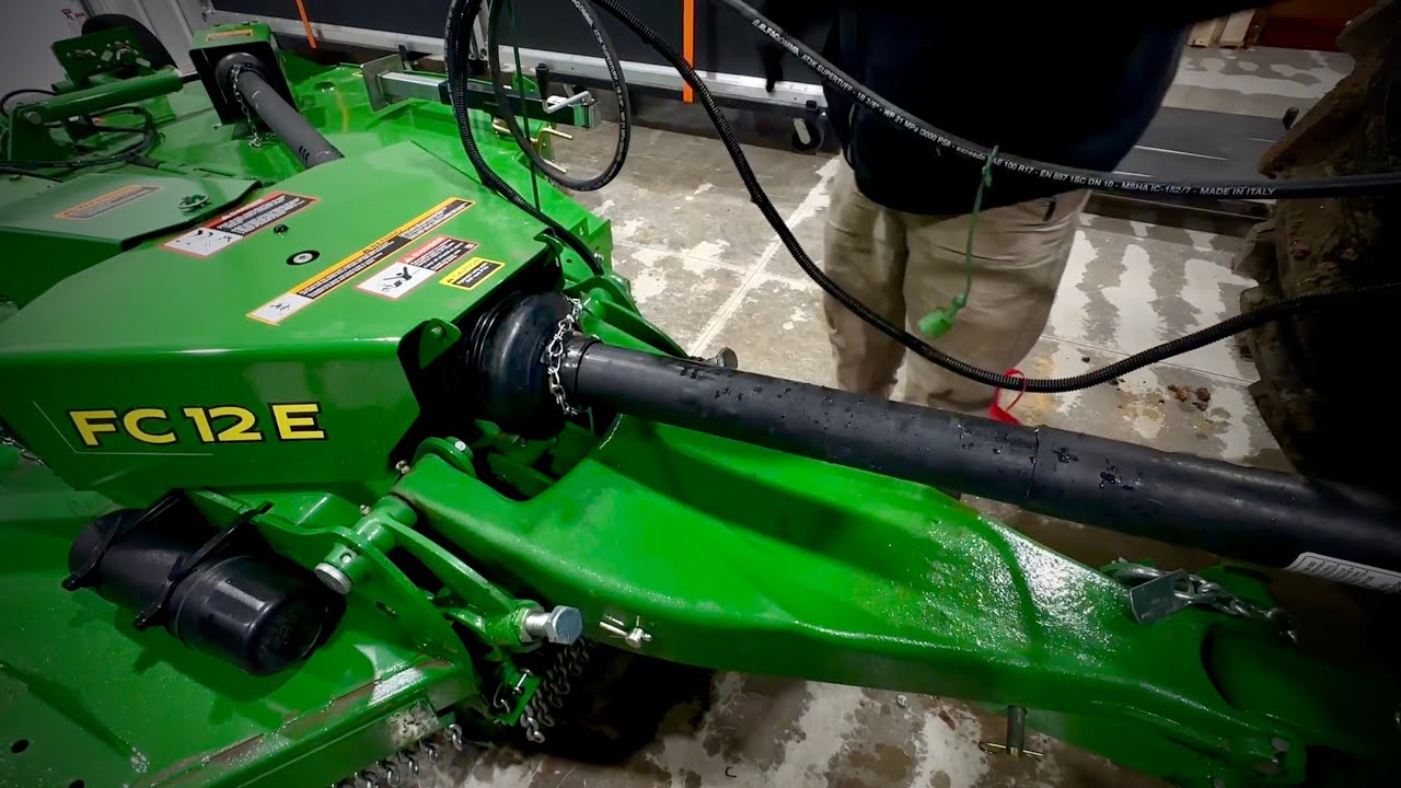 BRUSH HOGGIN TIME! - How to attach John Deere FC12E Flex Wing Cutter ...