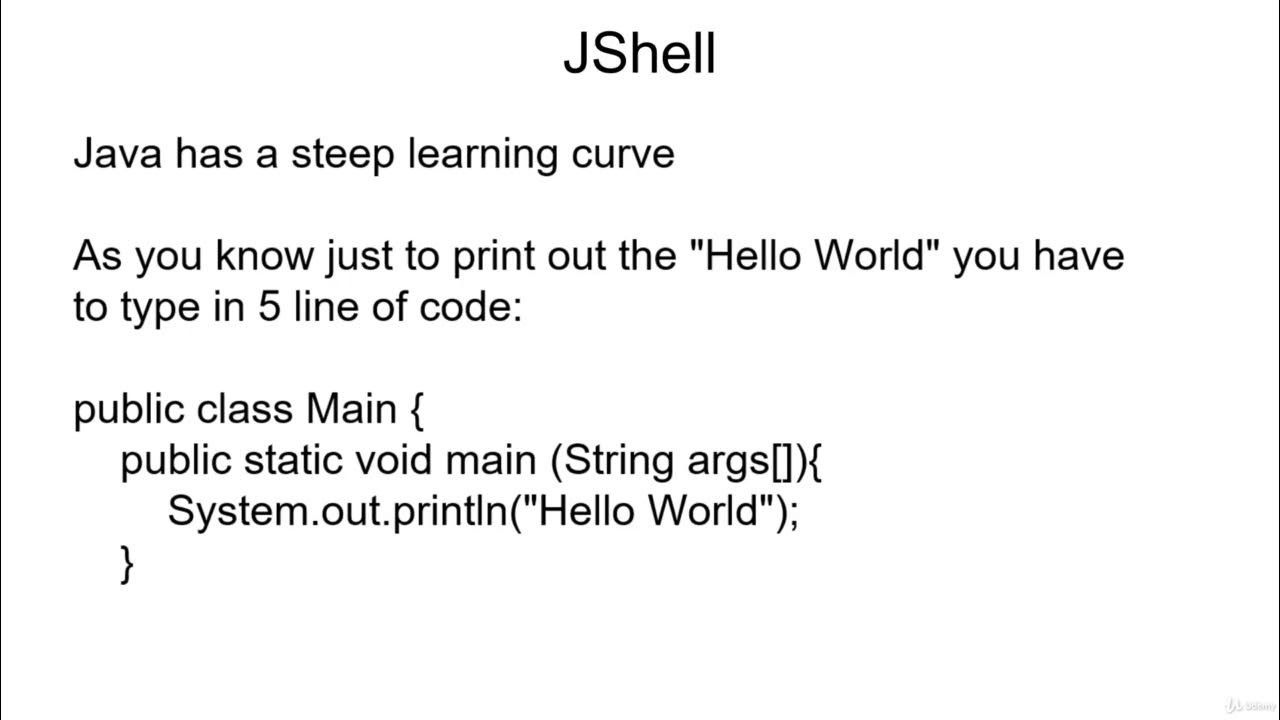 Advance JAVA Full Course - 99 Java9+ Introduction to JShell - YouTube