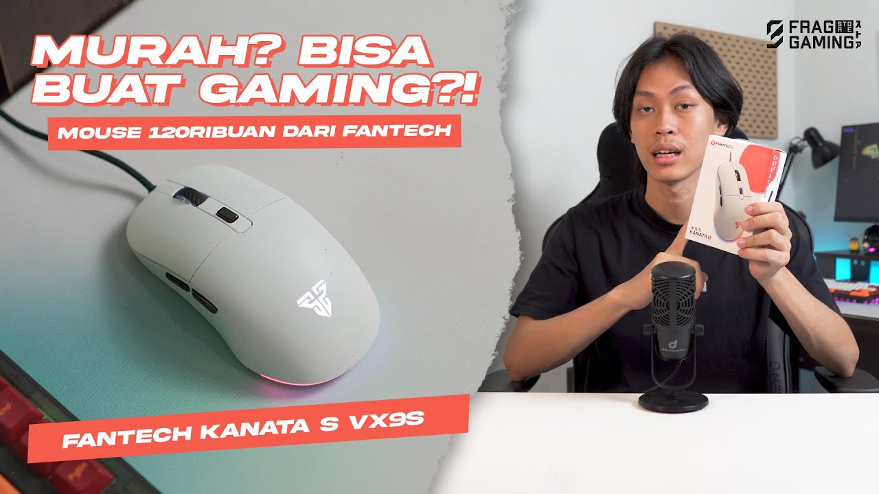 EMANG ADA MOUSE 100RB specs OKE? Fantech Kanata S VX9S jawabannya - YouTube