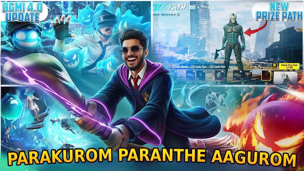 🎉 PARAKUROM PARANTHE AAGUROM | BGMI 4.0 Spooky Soiree Update Live 🔥 ...