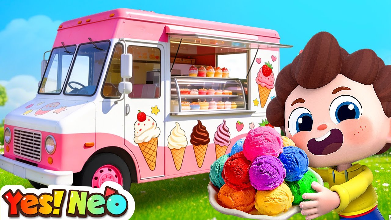 Baby's Ice Cream Truck Story | Let's Share Ice Cream | Nursery Rhyme ...