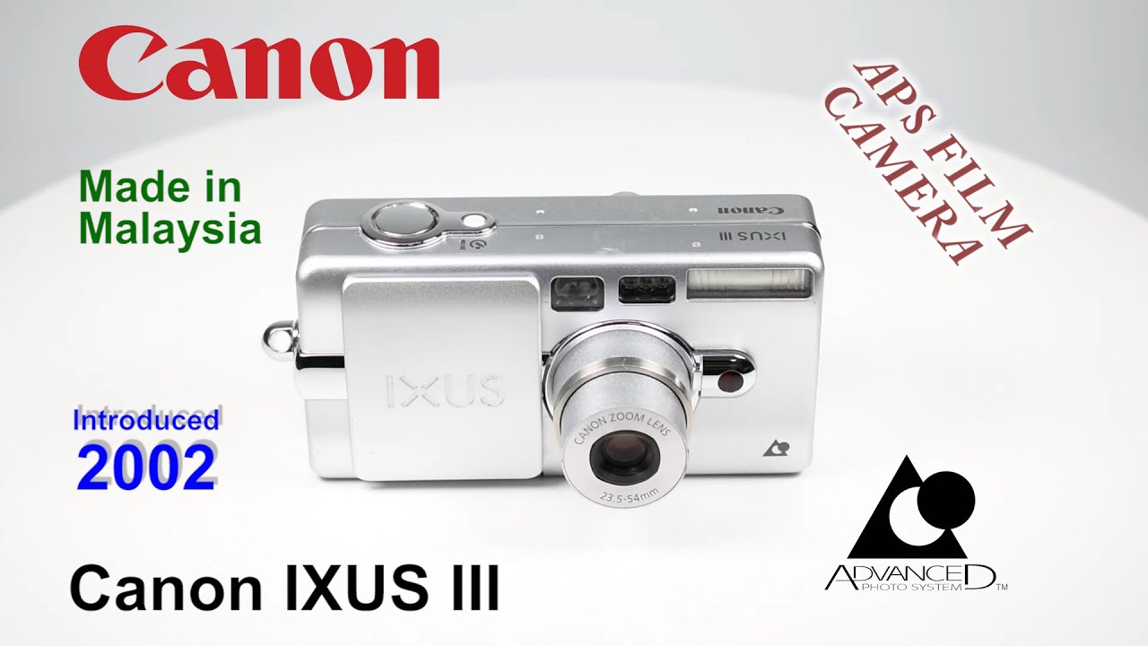 2002 Canon IXUS III - APS Film Camera - YouTube