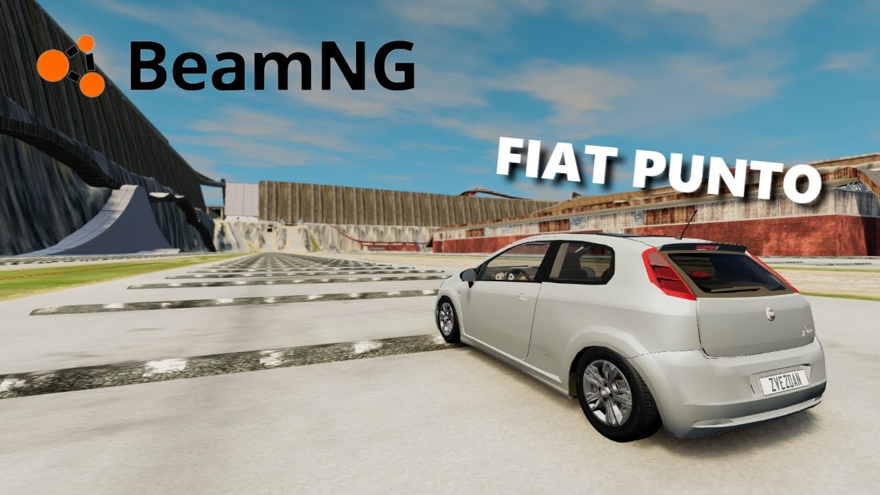 BeamNG.DRIVE - FIAT PUNTO NO TESTE DE SUSPENSÃO *será que aguenta ...