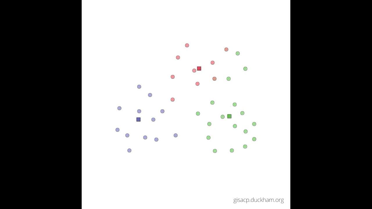 GIS in 60s: k-means clustering - YouTube