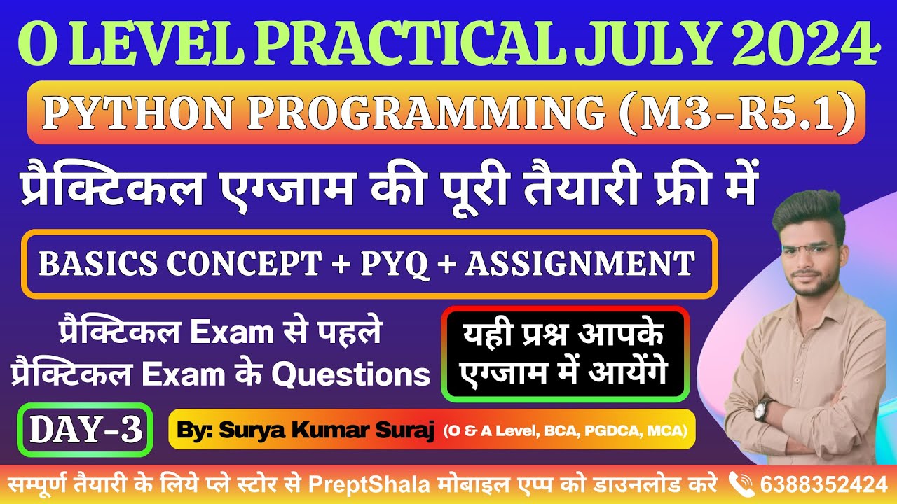 Day 3 Python Practical O Level Practical Python Programming 3176