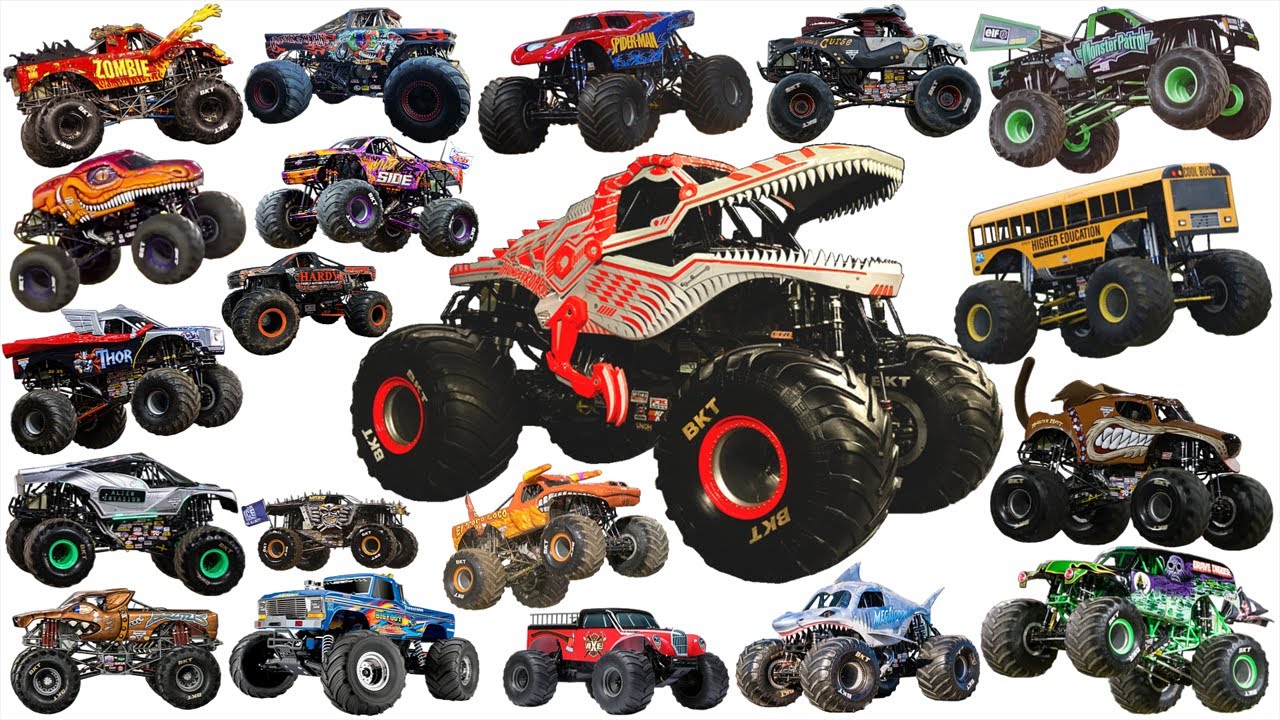 Monster Vehicles - Monster Truck, Monster Car, Monster School Bus ...