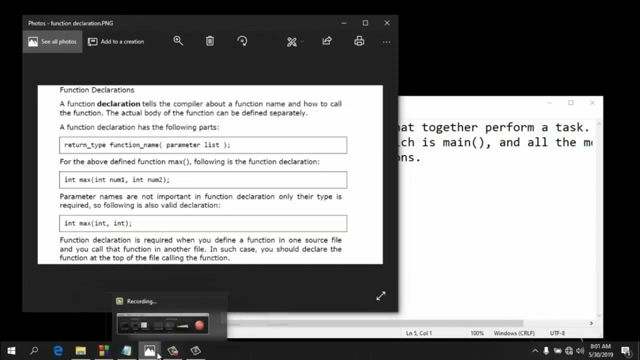 Lecture 08 Function - YouTube