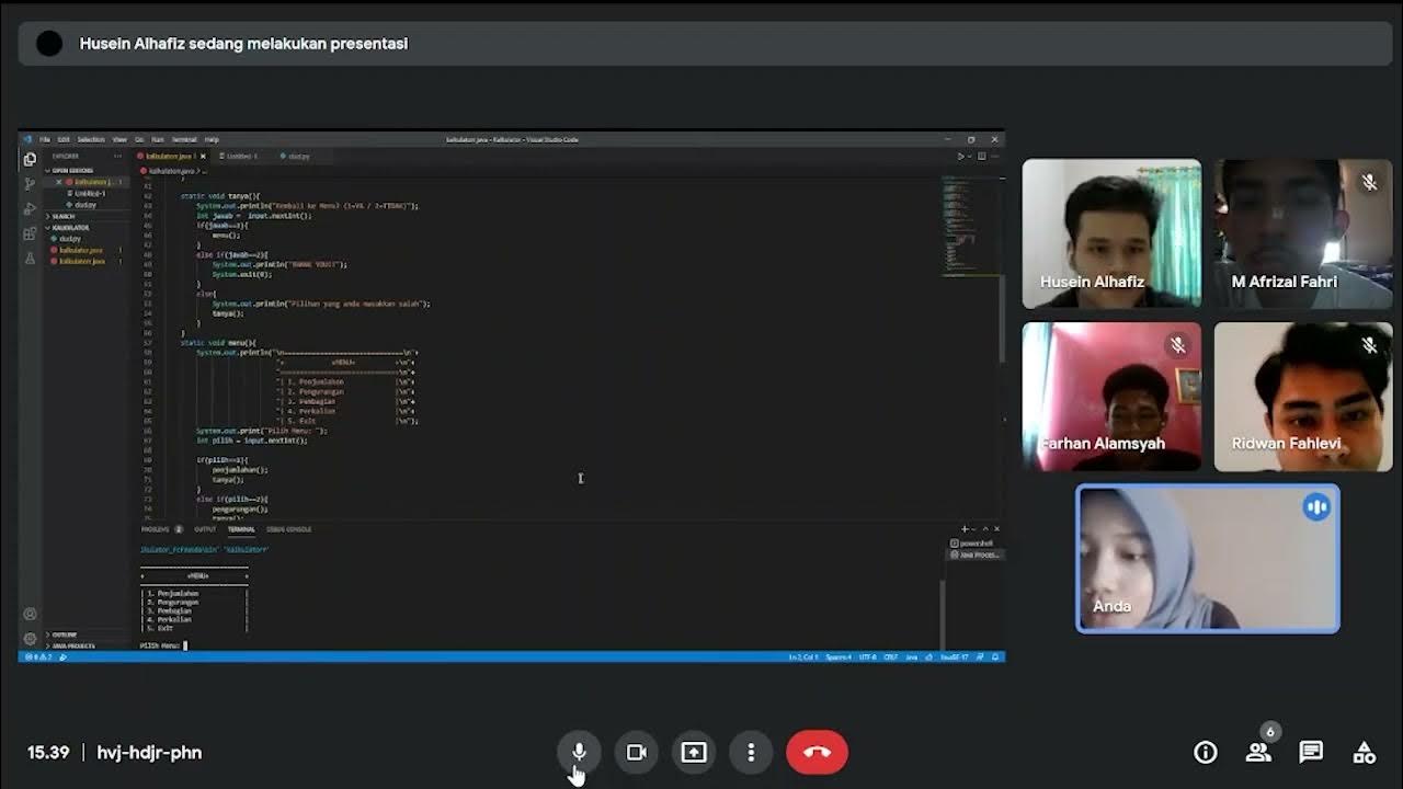 Membuat Program Kalkulator Menggunakan Vscode Bahasa Pemrograman Java ...
