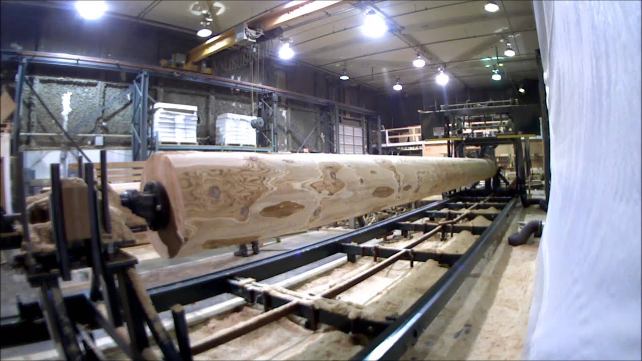 Western Red Cedar Log Turning - YouTube