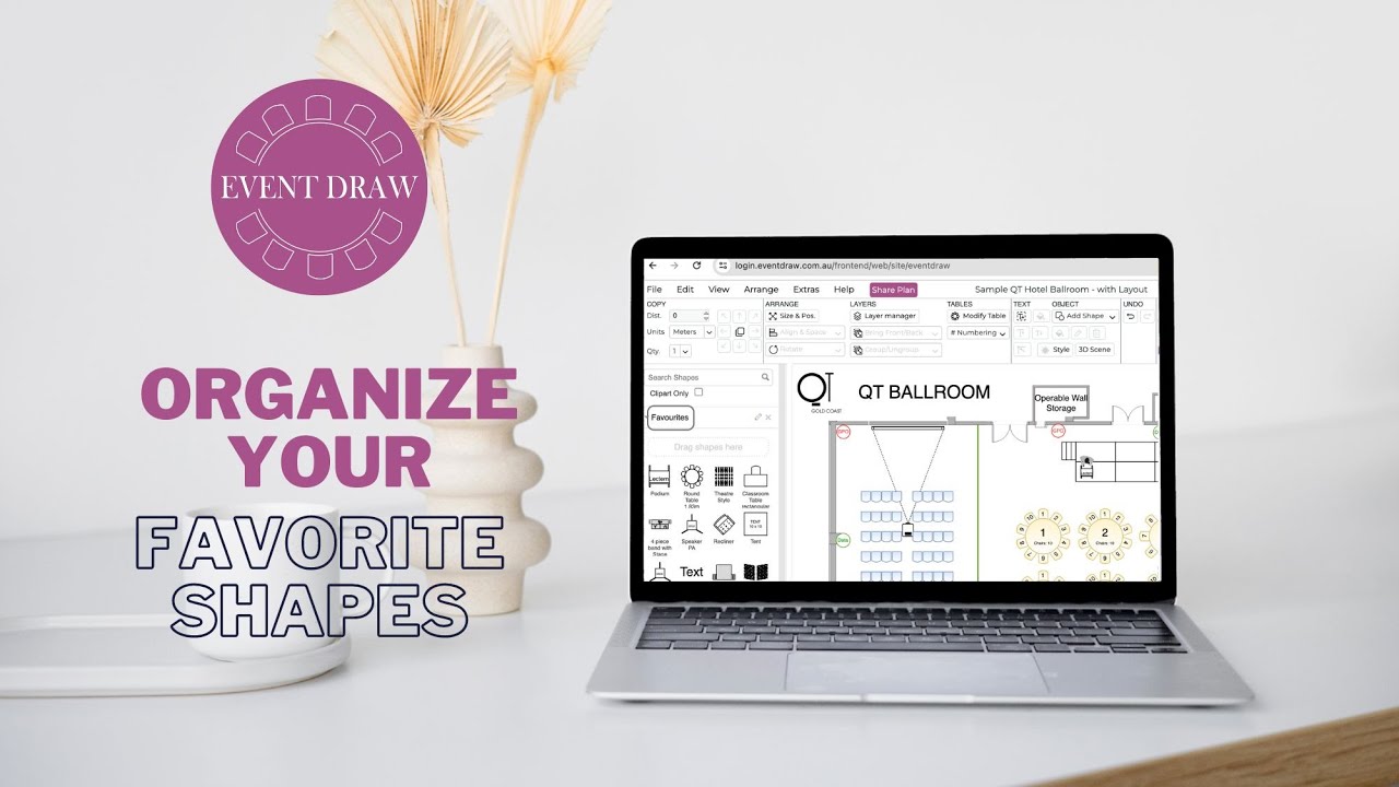 Organize Your Favorite Shapes in EventDraw for Easy Access - YouTube
