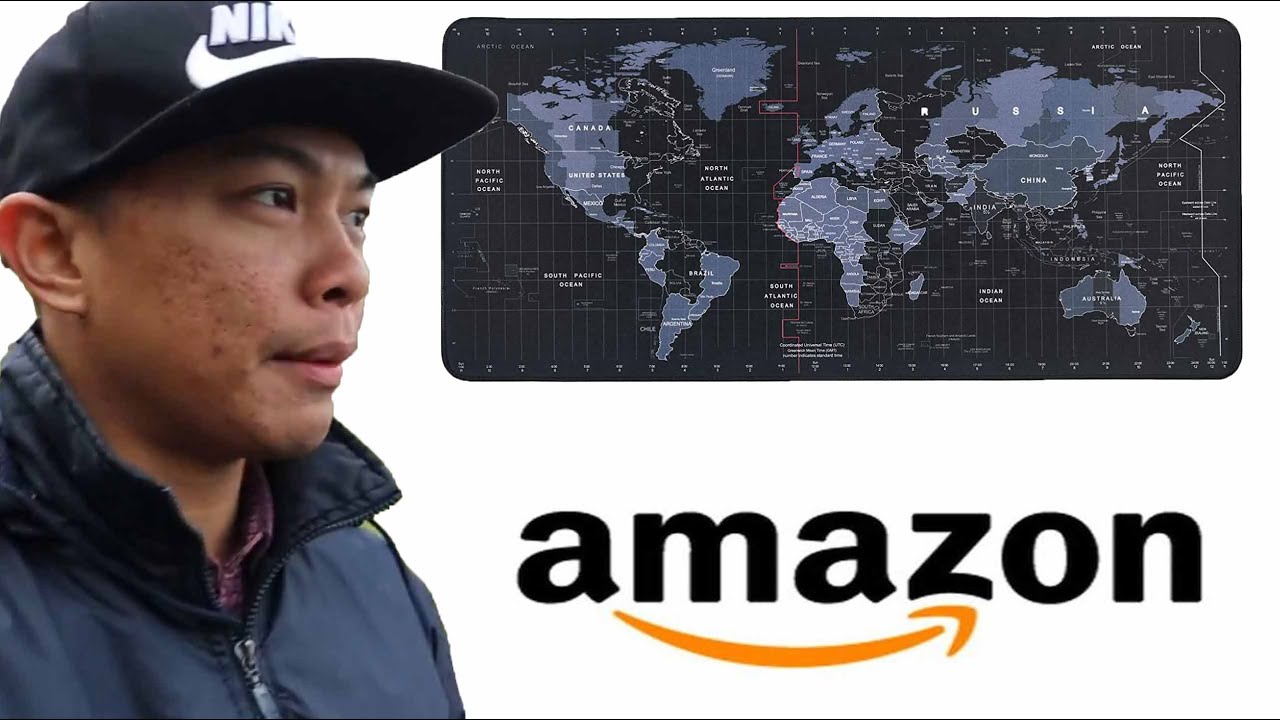 Amazon map of the world mousepad review - YouTube