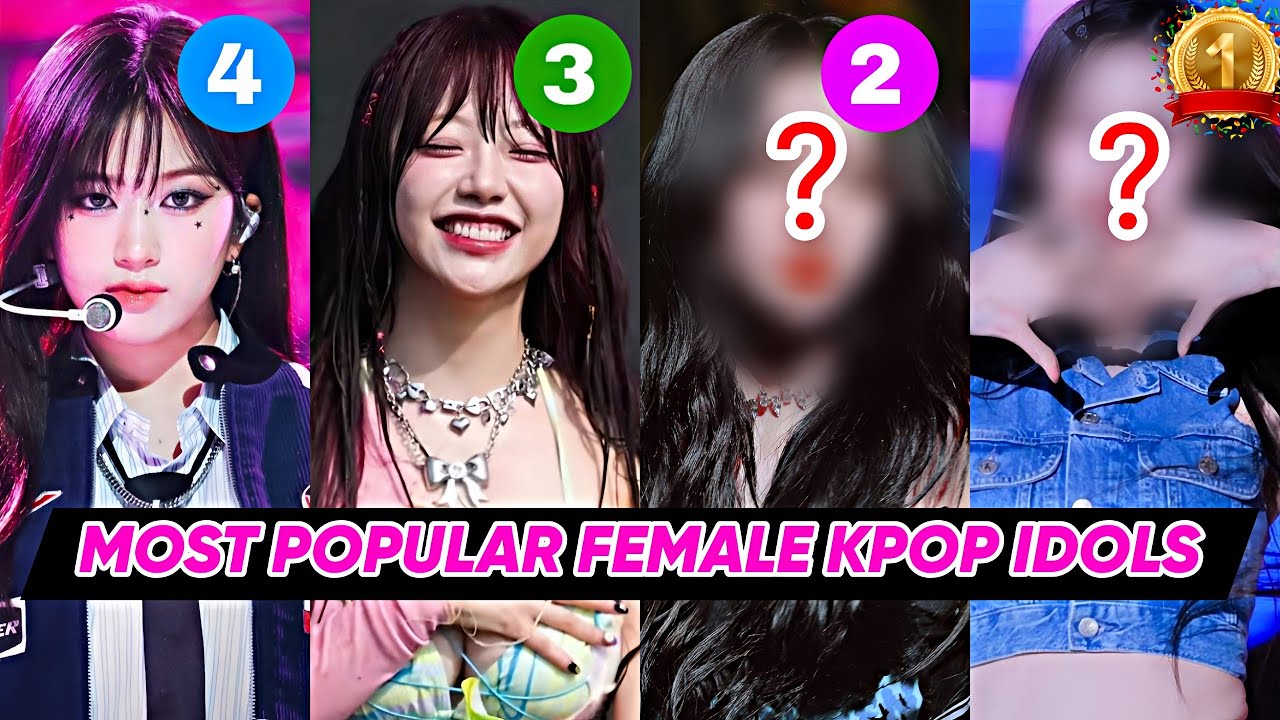 TOP 30 MOST POPULAR FEMALE KPOP IDOLS (In August 2024) - YouTube