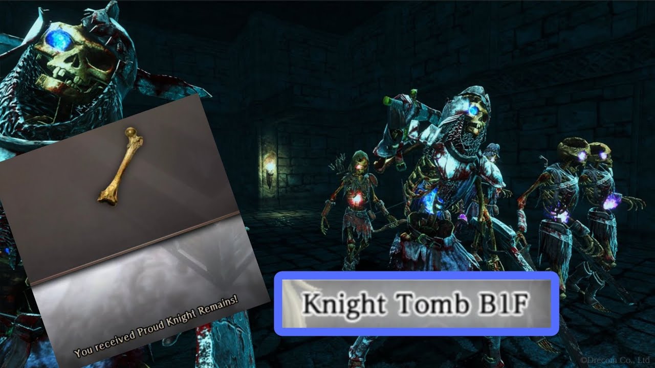 Wizardry Variants Ancient Mausoleum Knight Tomb b1F Farm Characters ...