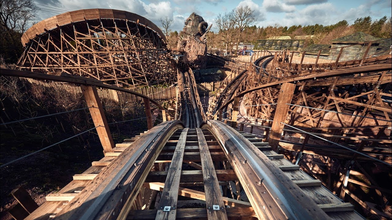 Wicker Man Wooden Coaster (Preview and Time-lapse) - Alton Towers ...