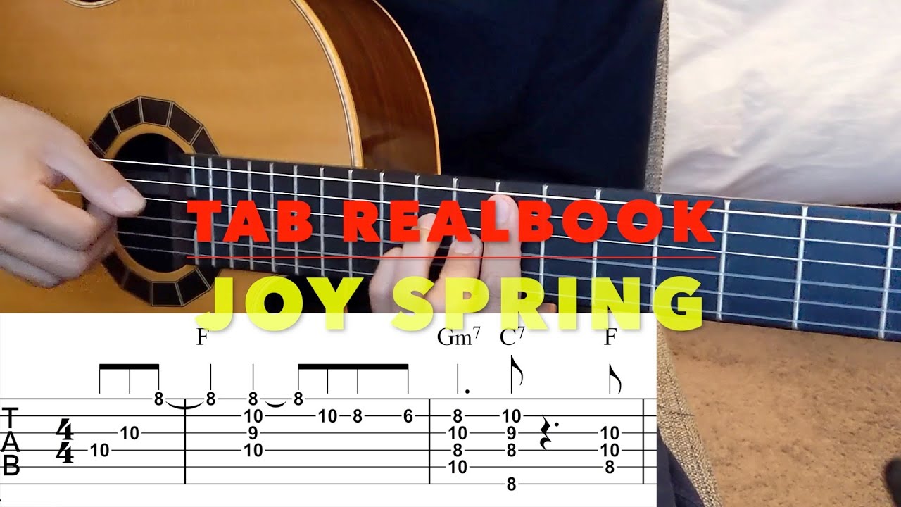 Joy Spring TAB | Acoustic finger style jazz guitar Clifford Brown - YouTube