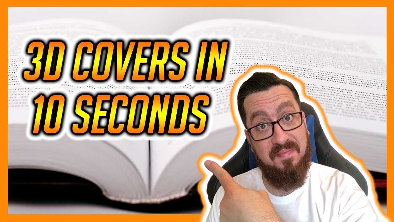 How To Make A 3D Book Cover In Ten Seconds - YouTube