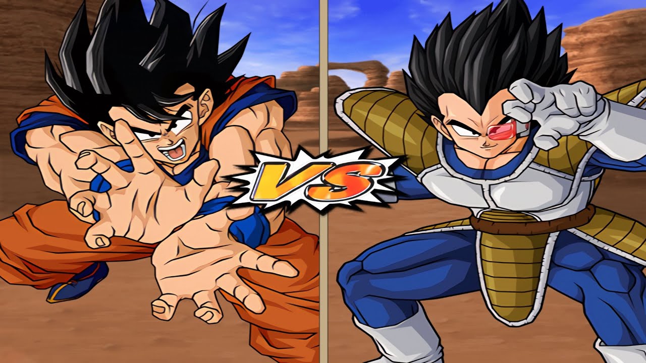 Goku (Early) VS Vegeta (Scouter) | DBZ Budokai Tenkaichi 3 [60FPS ...