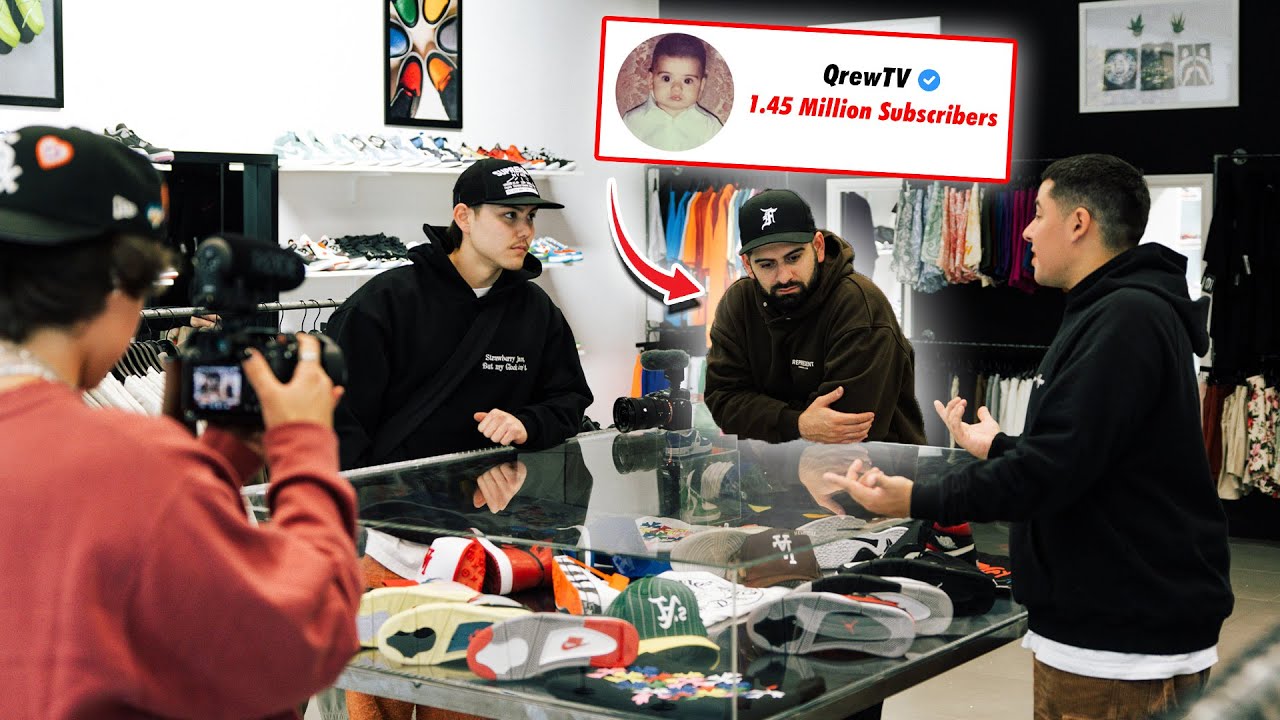 FAMOUS YOUTUBER VISITS OUR NEW SNEAKER STORE! *$50,000 GRAILS on ...