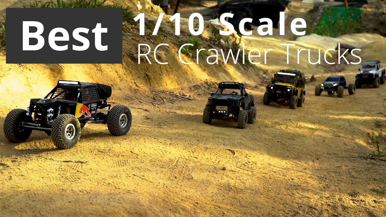 5x Best 1/10 Scale RC Crawler Truck Having Fun Crawling @ Dry Terrain ...