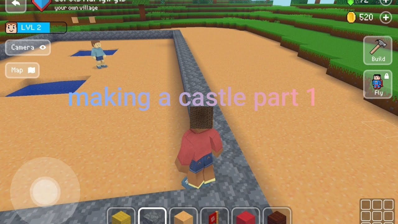Episode 3, block craft the Game making a castle part 1 - YouTube
