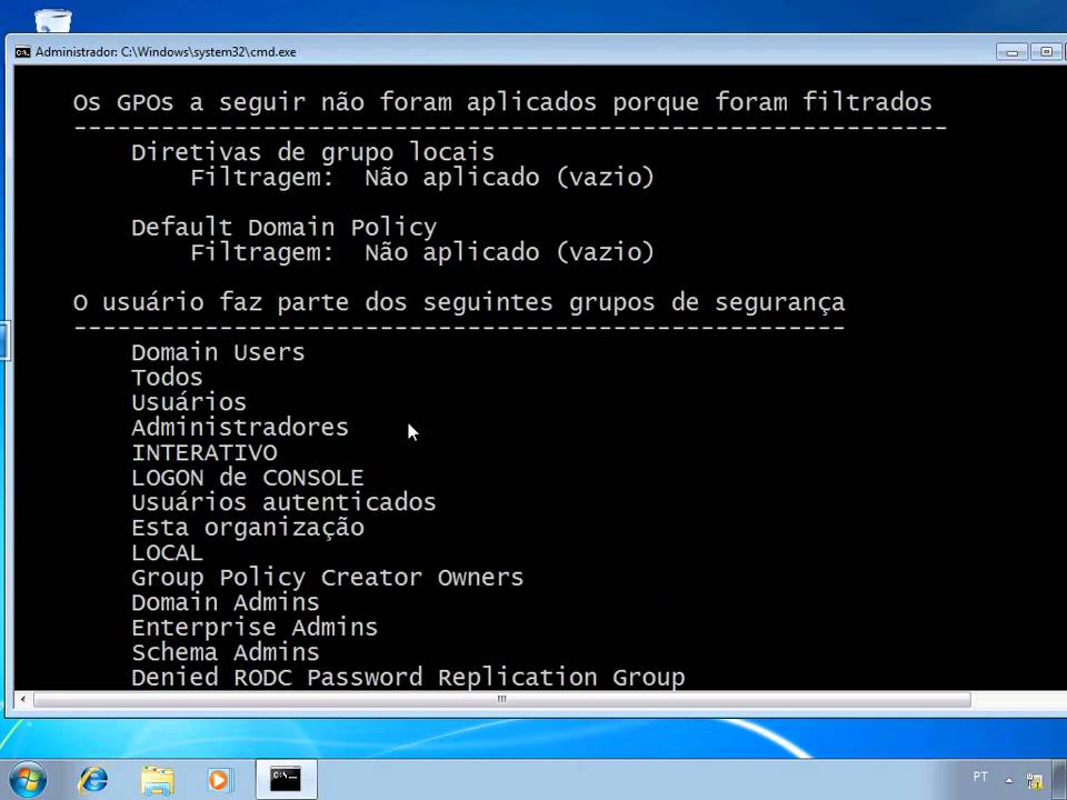 GPO - Visualizando GPOs Aplicadas com GPRESULT - YouTube