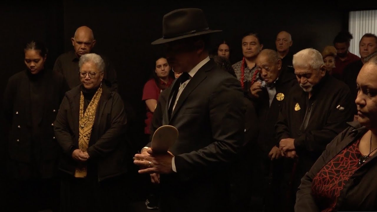 Unveiling of the Mauri Stone at the All Blacks Experience - YouTube