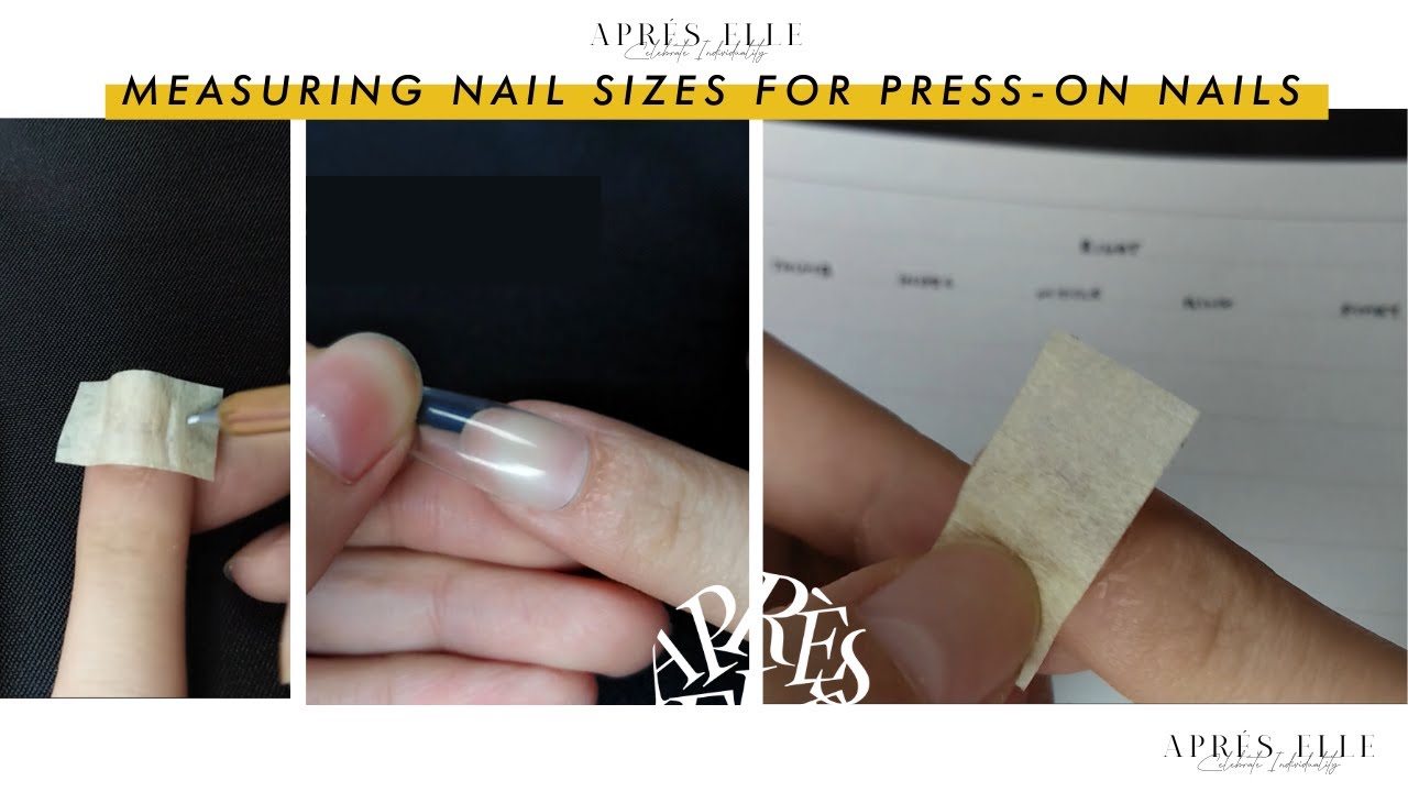 How to Measure Nail Sizes for Press-On Nails | Après Elle Press-On ...