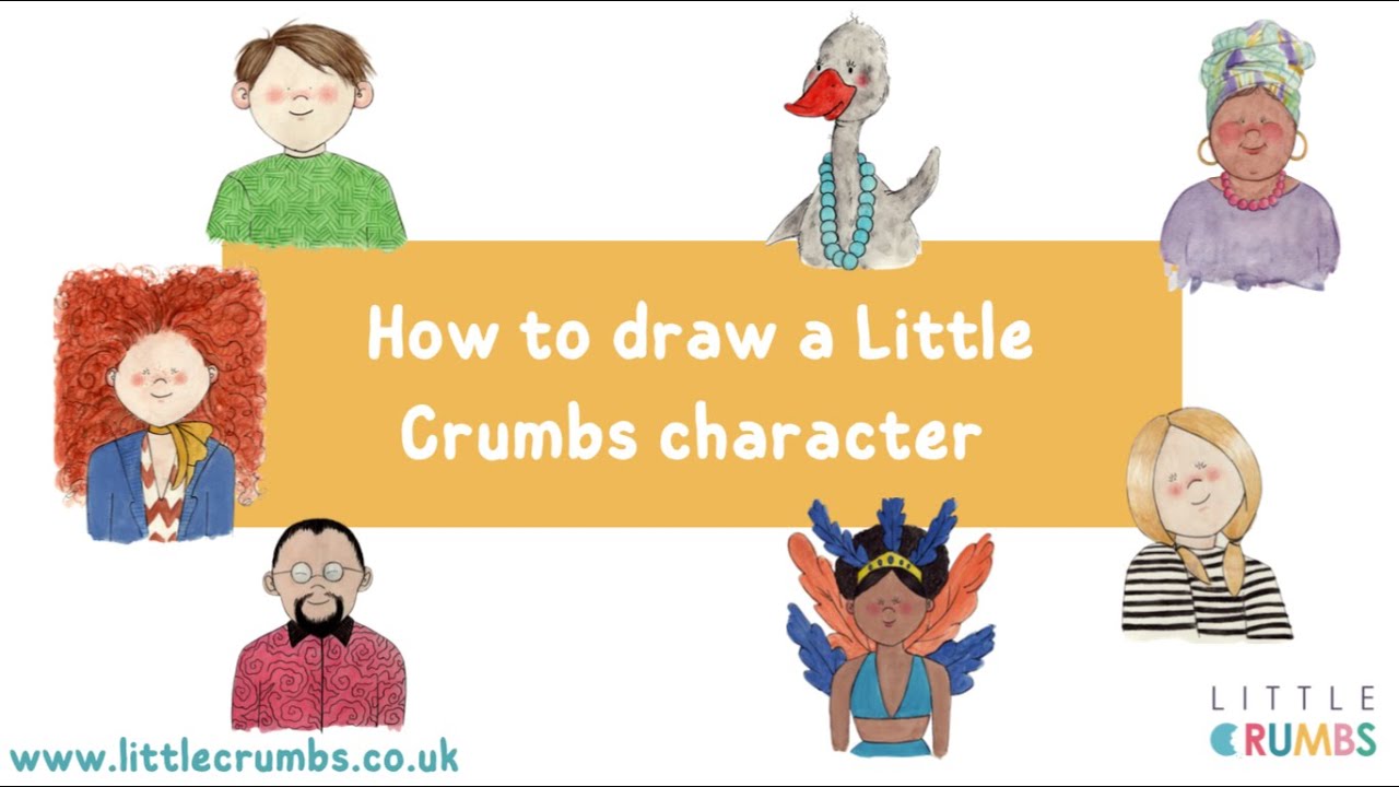 How to draw a Little Crumbs character - Kids art tutorial - YouTube