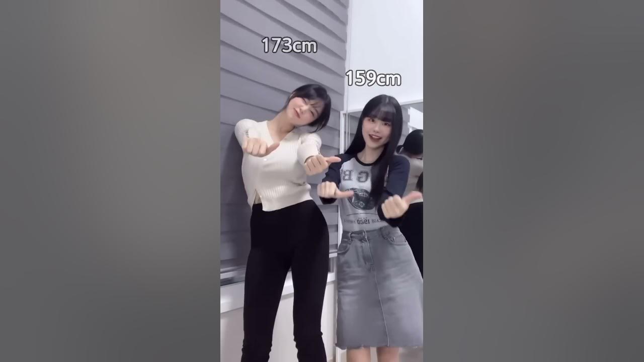 173cm & 159cm 옷 바꿔입기 - YouTube