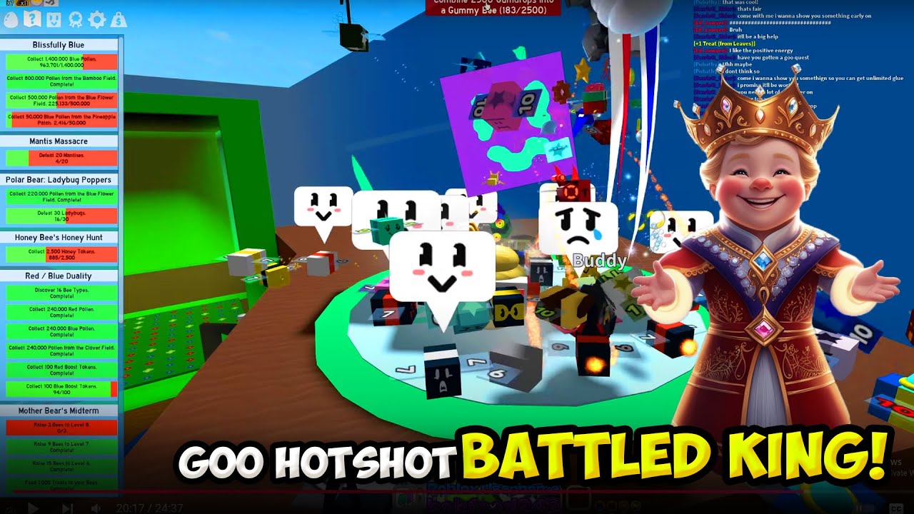 *NEW* Goo Hotshot and Battled King beetle! In Bee Swarm Simulator ...