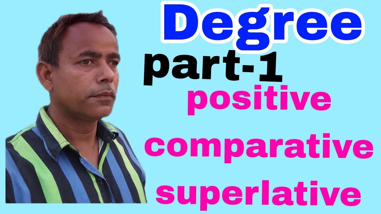 concept of degree||positive||comparative||superlative||@master of ...