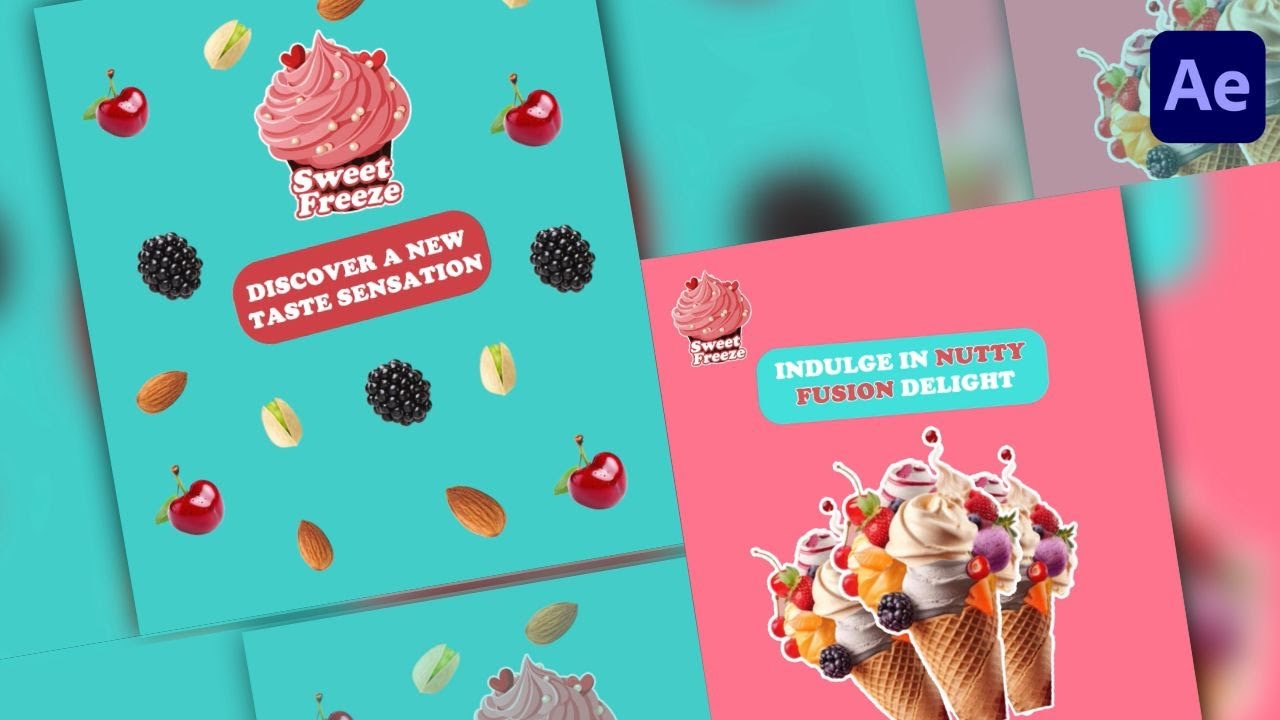 Easy Animation in After Effects tutorial Social media post animation ...