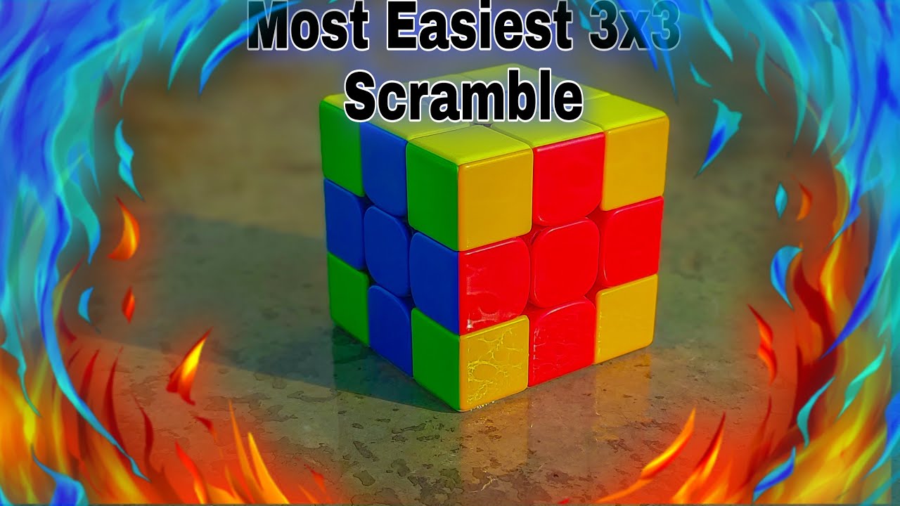 Most Easiest 3x3 Scramble | Is it real ? - YouTube
