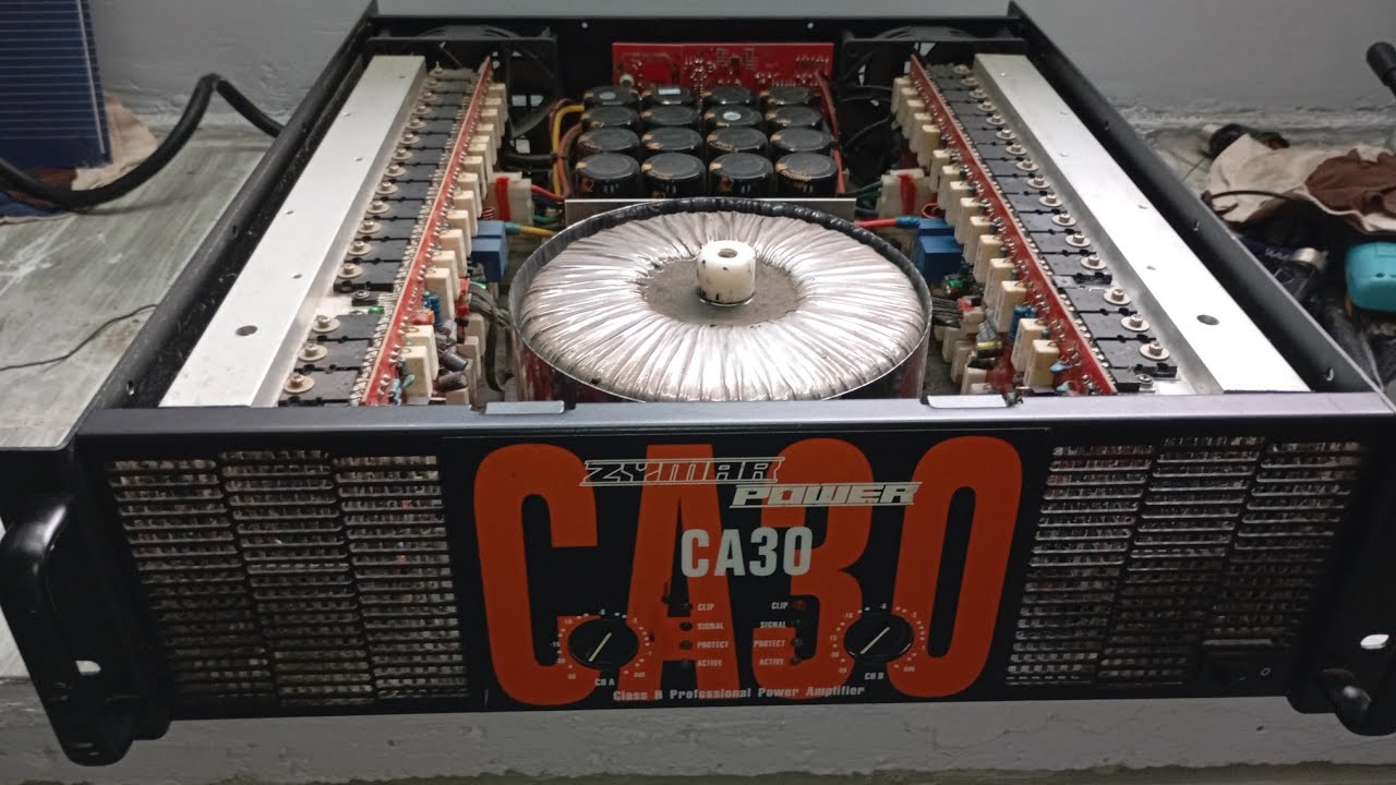 ZYMAR POWER AMPLIFIER CA30 UMIINIT AT WALANG AUDIO PAANU AYUSIN O GAWIN ...