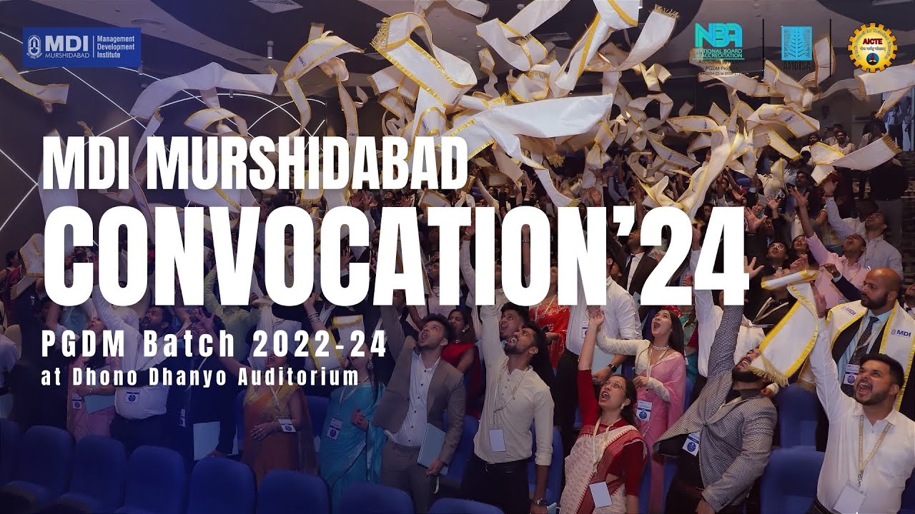 Convocation at MDIM: Celebrating PGDM 2022-24 Graduates | Dhono Dhanyo ...