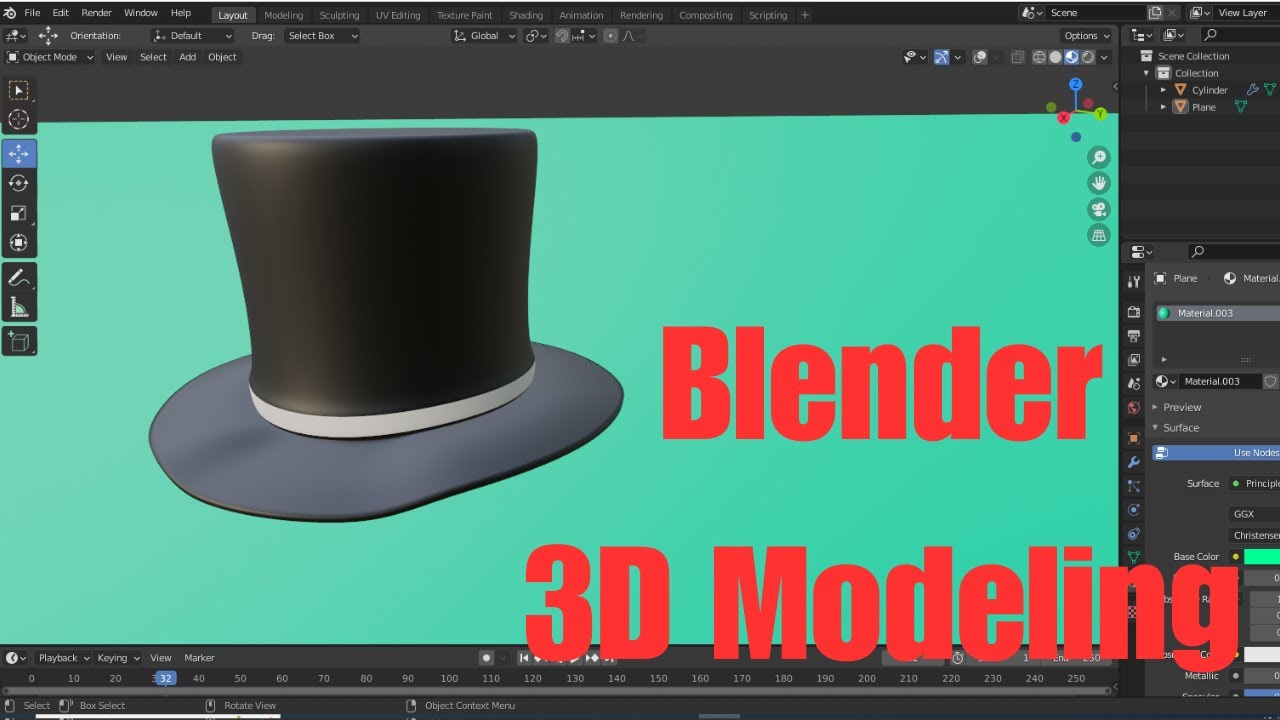 "Beginner's Guide to Creating a Stylish Top Hat in Blender" - YouTube