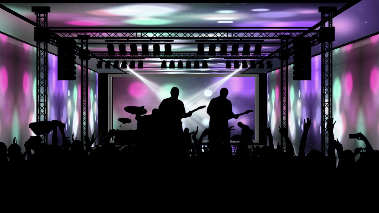 No Copyright Concert, Event stage, HD Footage Crowd and Musicians - YouTube